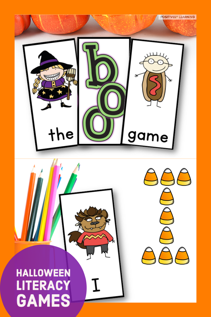 Halloween Literacy Games - Positively Learning