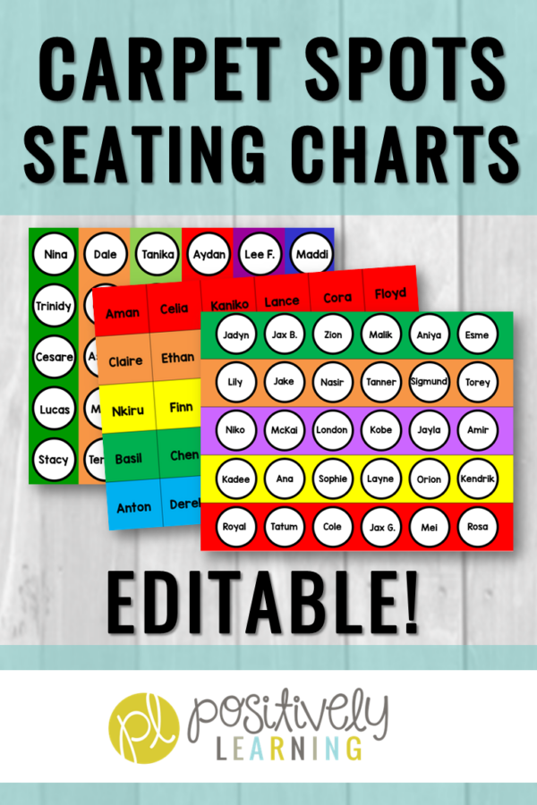 Carpet Seating Charts - Positively Learning