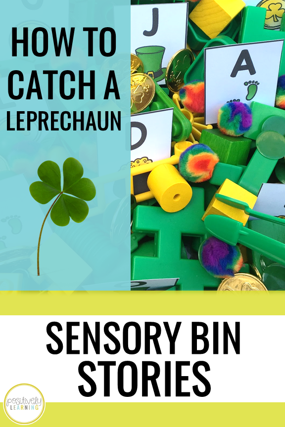 How to Catch a Leprechaun Sensory Bin - Positively Learning