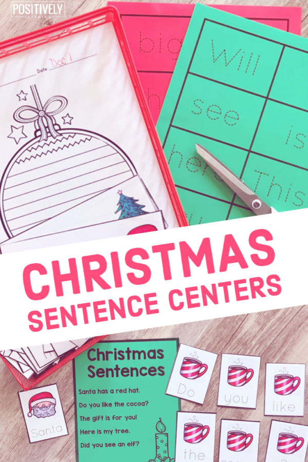 Christmas Writing Centers - Positively Learning