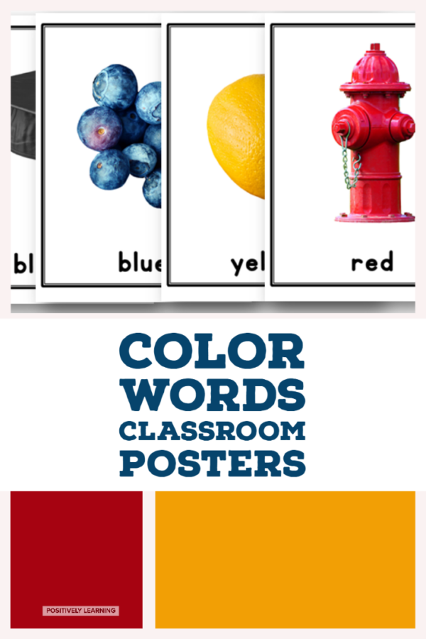 Colors Classroom Posters - Positively Learning