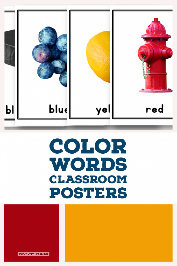 Colors Classroom Posters - Positively Learning