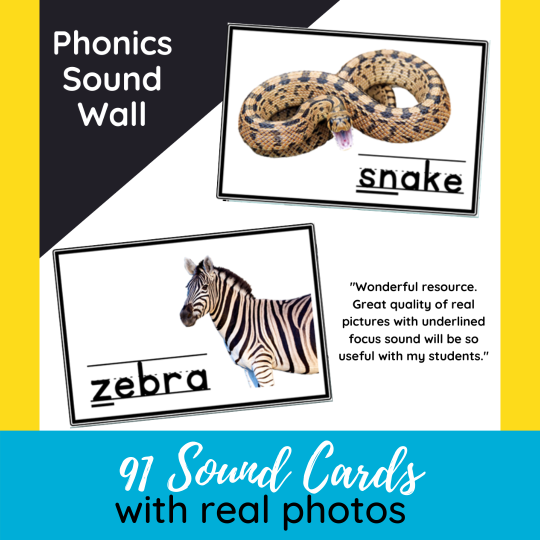 Phonics Sound Wall - Grapheme Phoneme Cards - Positively Learning