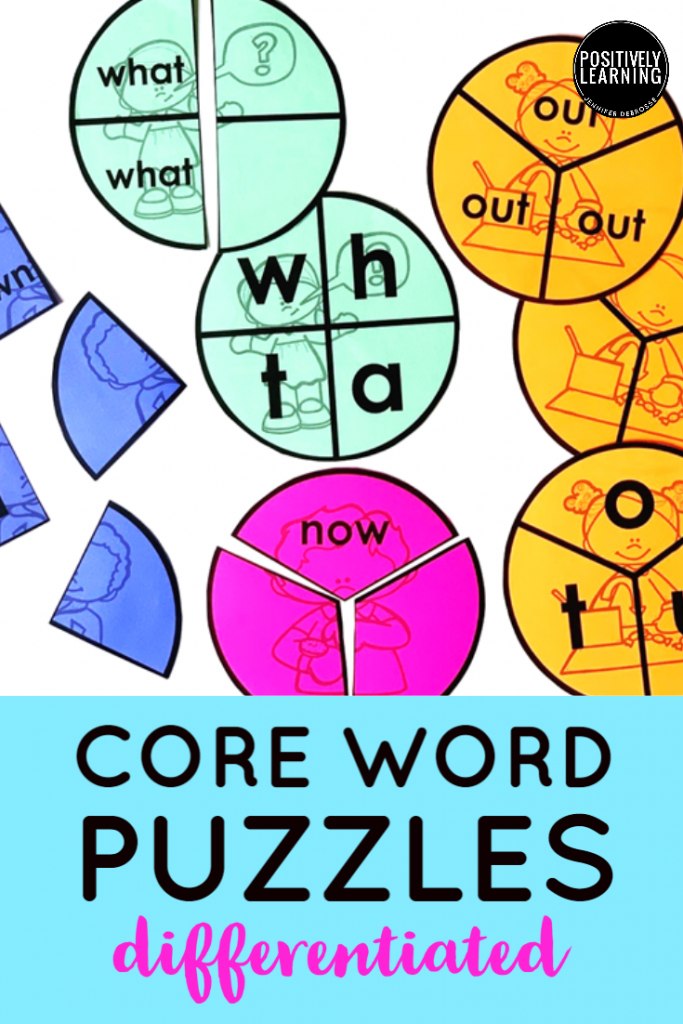 Core Words Puzzles - Positively Learning