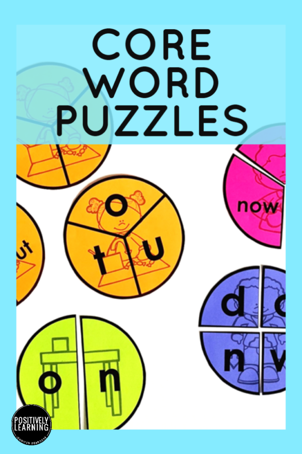 Core Words Puzzles - Positively Learning