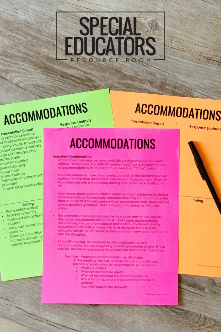 Special Educators Resource Room - Positively Learning