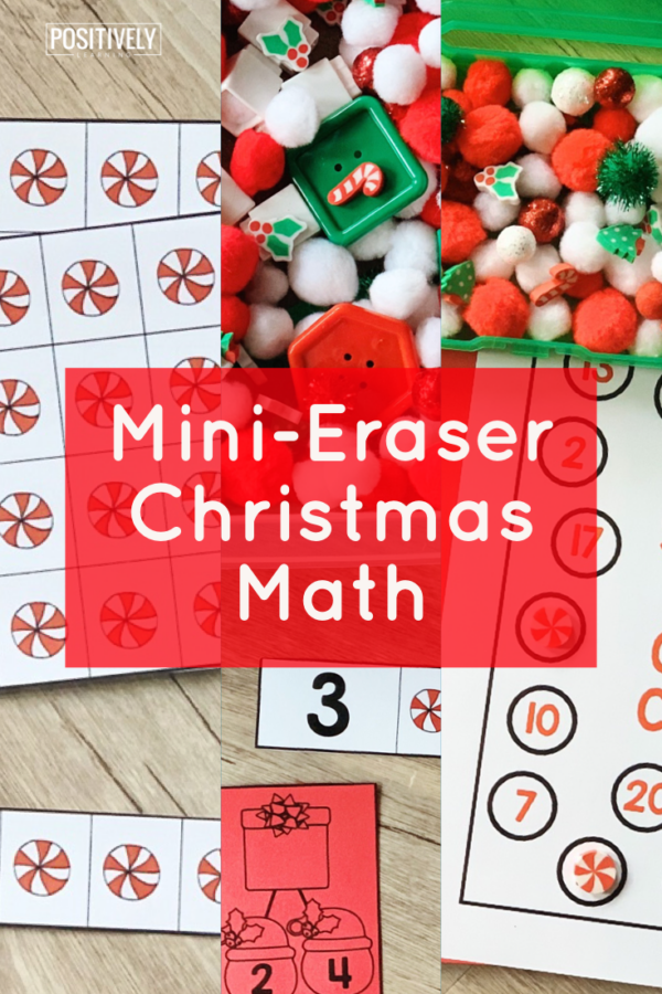 Mini-Eraser Christmas Math - Positively Learning