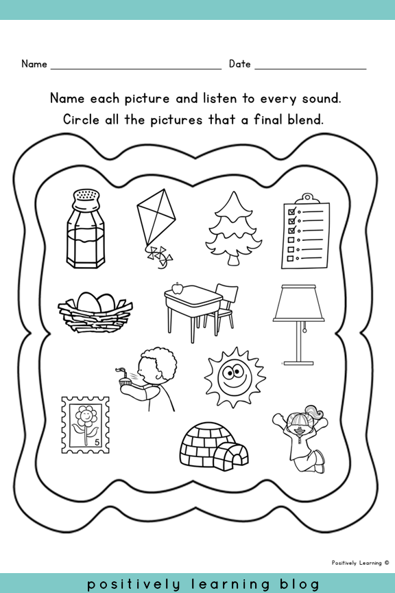 Final Blends Centers - Positively Learning