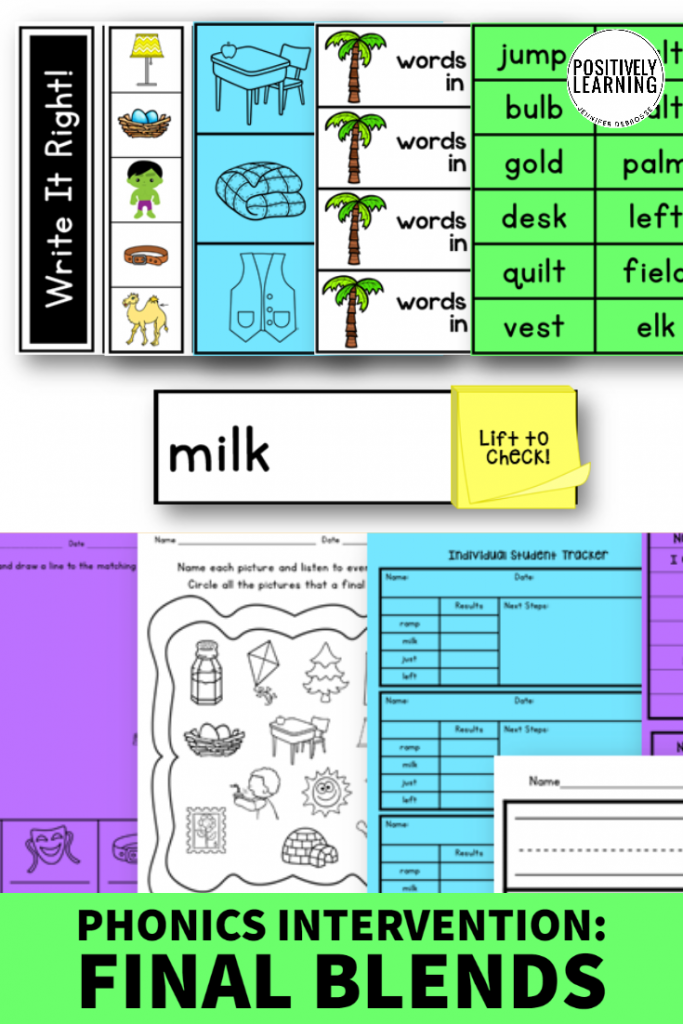 Final Blends Centers - Positively Learning