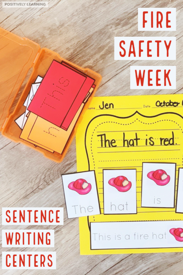 Fire Safety Sentence Centers - Positively Learning