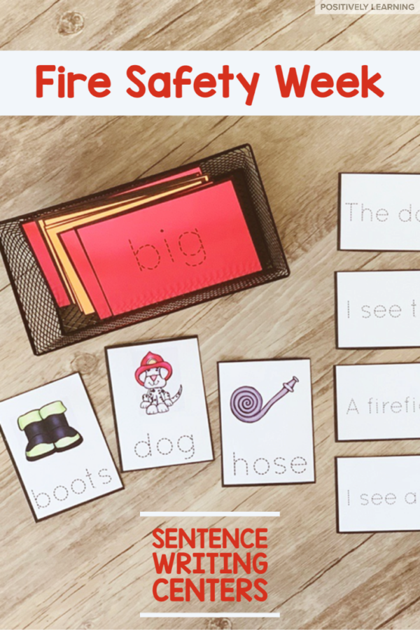 Fire Safety Sentence Centers - Positively Learning