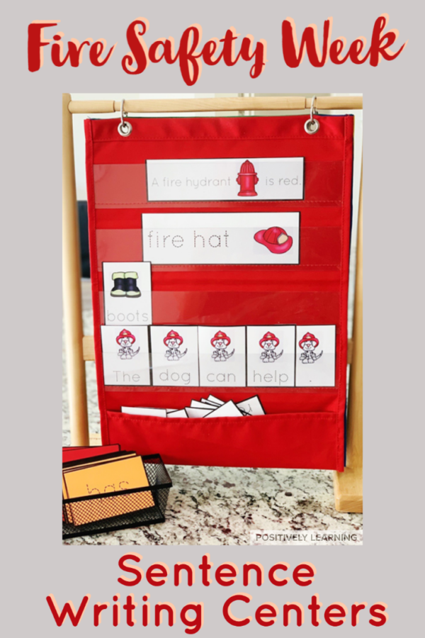 Fire Safety Sentence Centers - Positively Learning