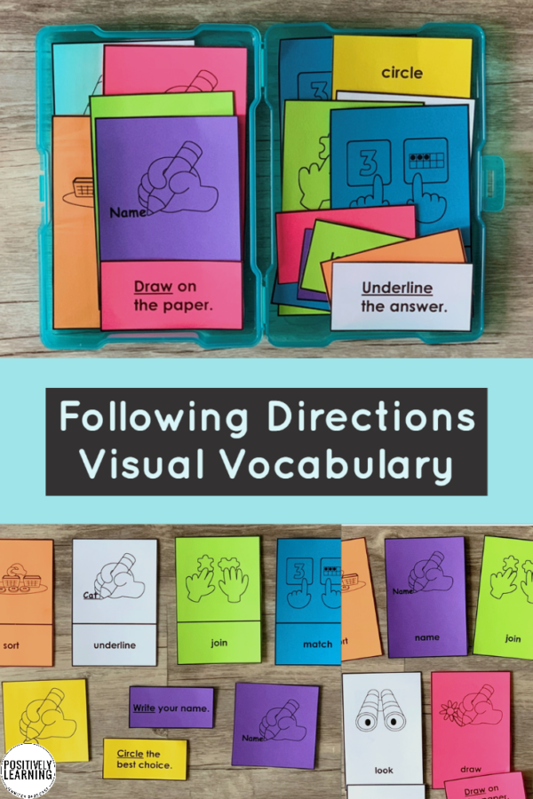 Following Directions Visuals - Positively Learning