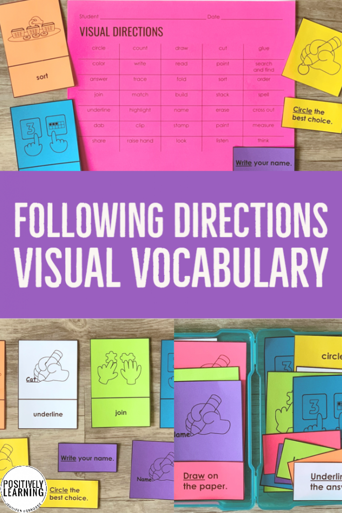 Following Directions Visuals - Positively Learning