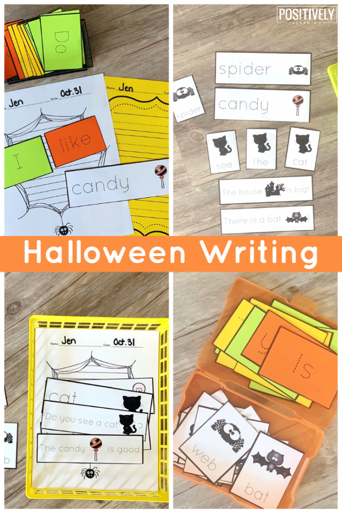 Halloween Writing Centers - Positively Learning