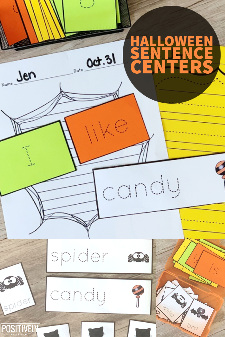 Halloween Writing Centers - Positively Learning