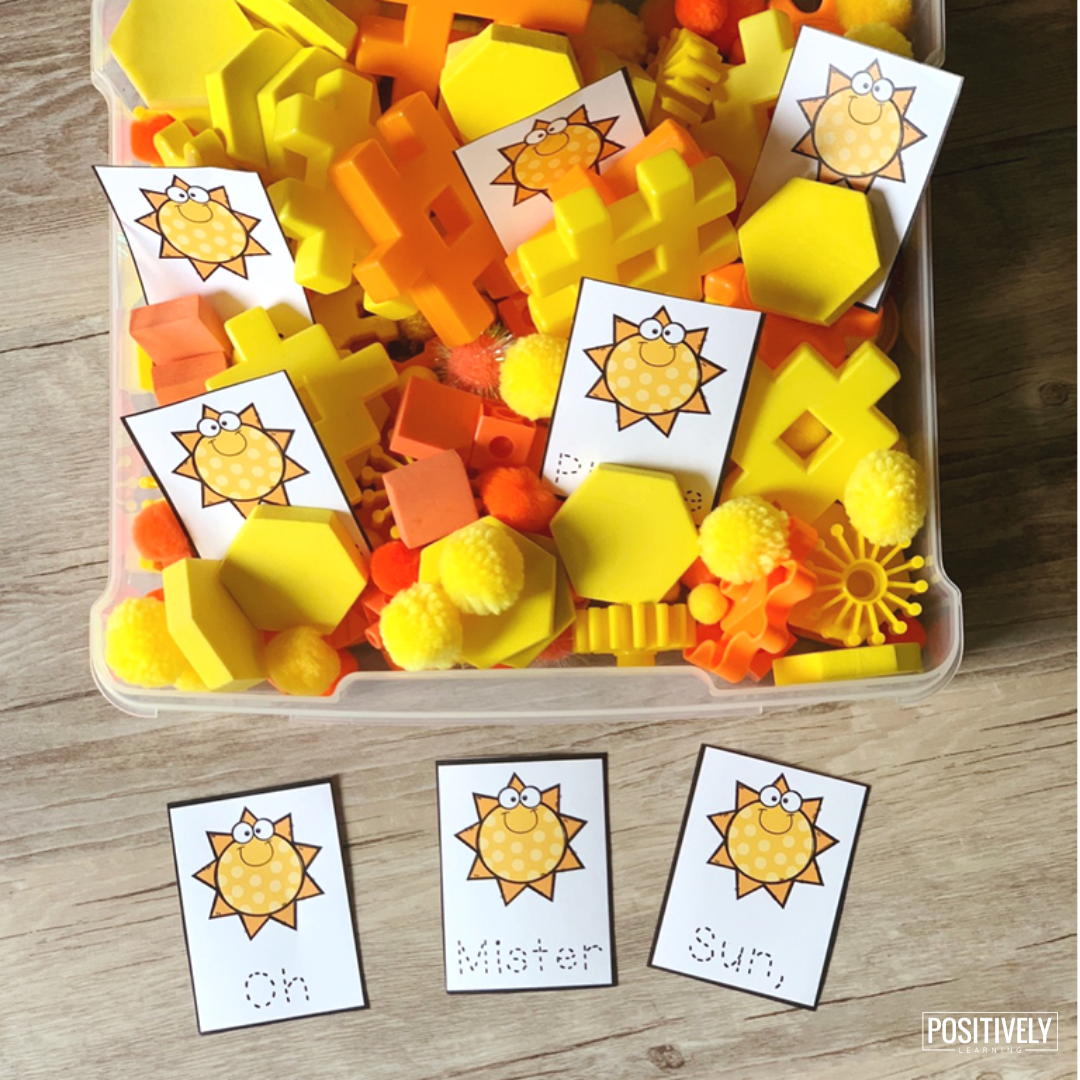 Mister Sun Literacy Centers - Positively Learning