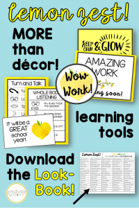 Classroom Decor: Lemon Zest - Positively Learning