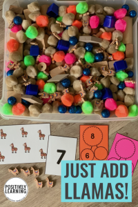 Mini Eraser Math Llamas - Positively Learning