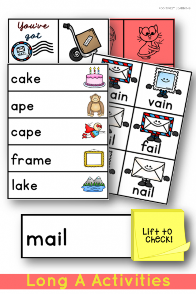 Long A Phonics Activities - Positively Learning