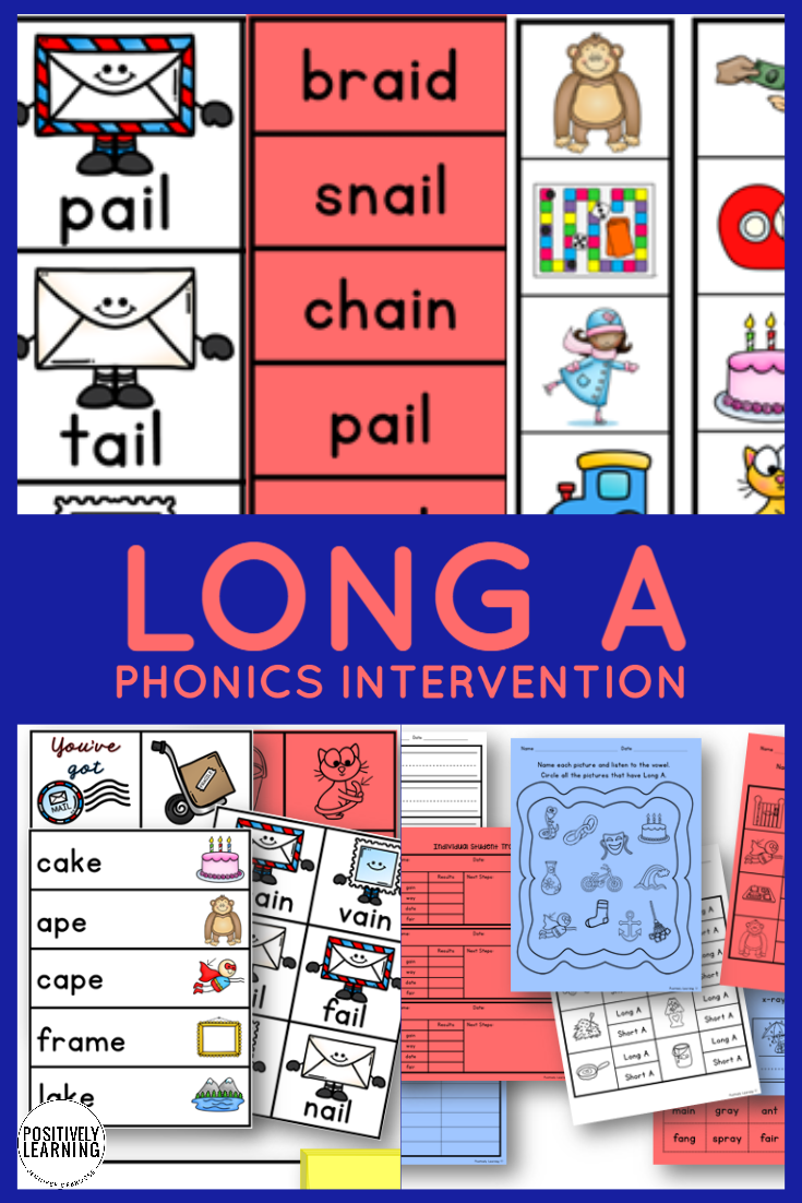 Long A Phonics Activities - Positively Learning
