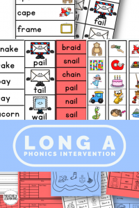 Long A Phonics Activities - Positively Learning
