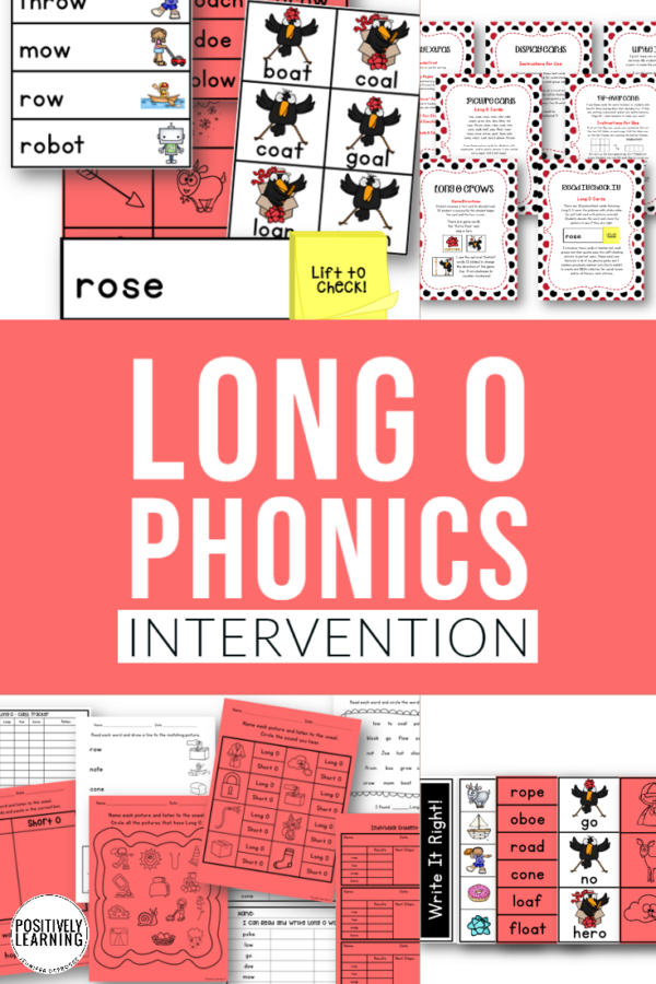 Long O Phonics Activities - Positively Learning