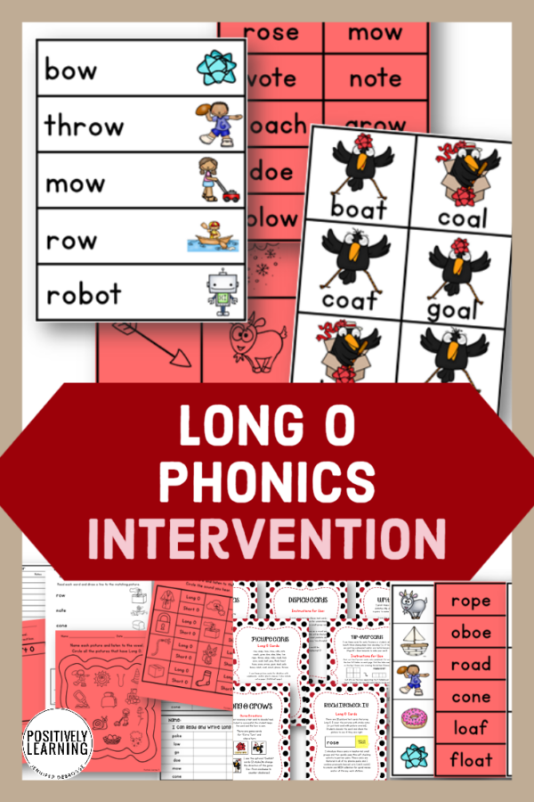 Long O Phonics Activities - Positively Learning