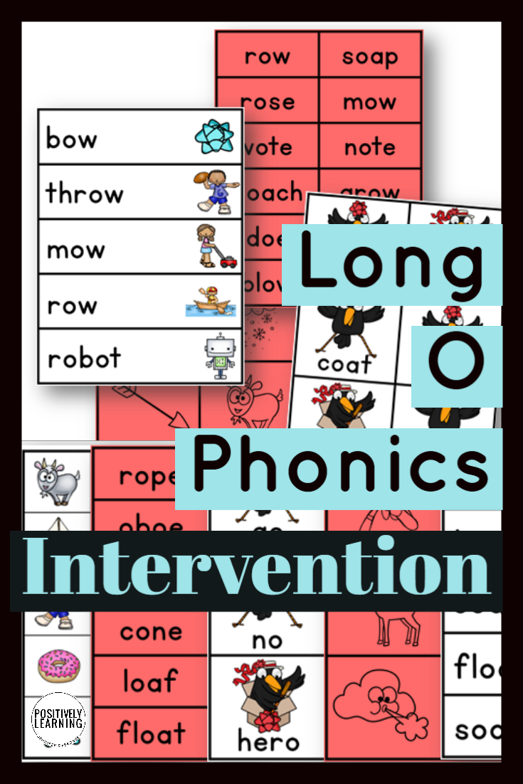 Long O Phonics Activities - Positively Learning
