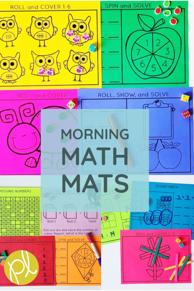Math Mats for the Year - Positively Learning