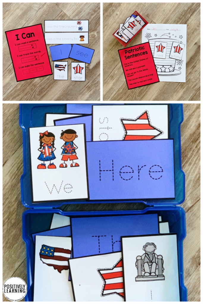 Patriotic Sentence Writing - Positively Learning