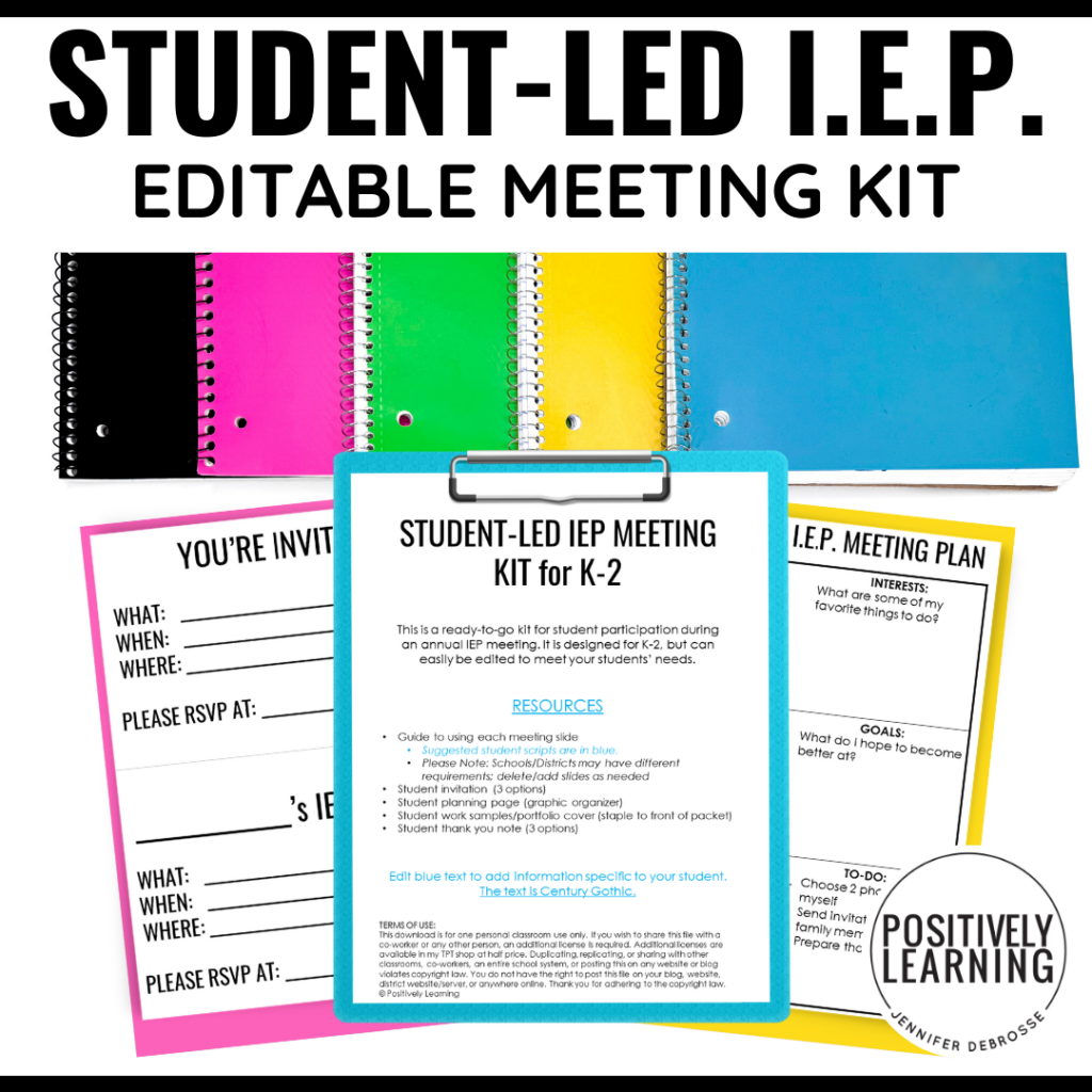 Student Led IEP Meetings - Positively Learning