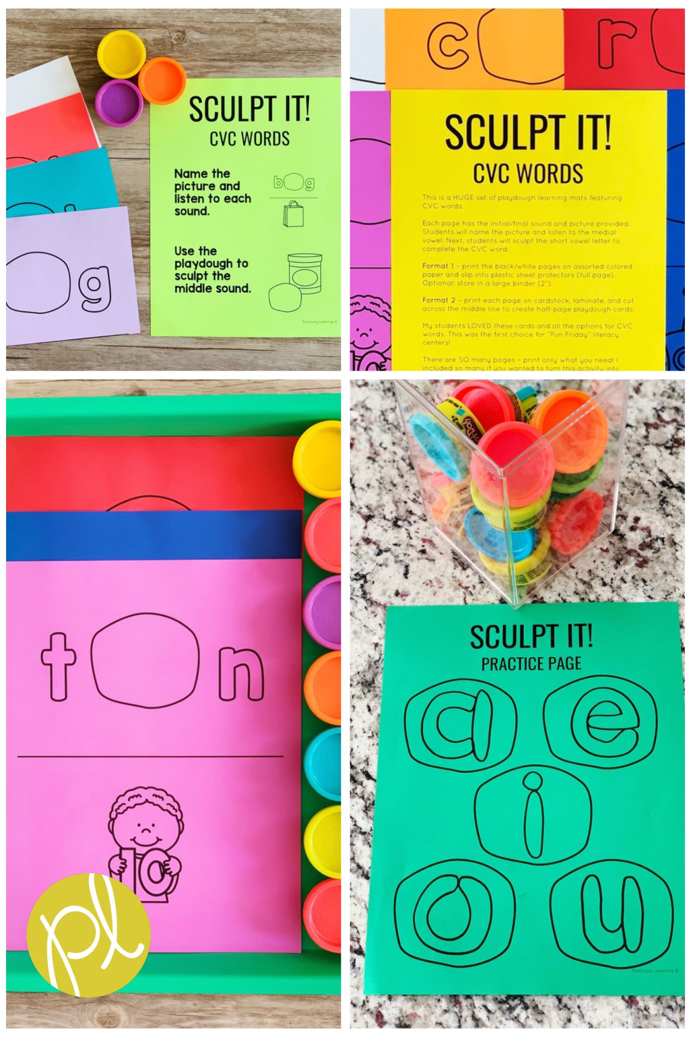 Playdough Word Work - Positively Learning