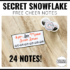 Secret Snowflake Notes - Positively Learning