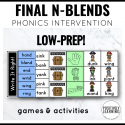 Final Blends nd, ng, nt, nk - Positively Learning