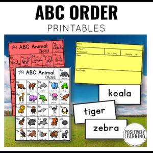 Alphabetical Order - Positively Learning