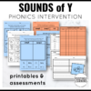 Sounds of Y Phonics Activities - Positively Learning