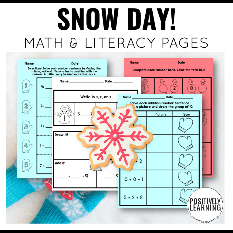 Snow Day Packet - Positively Learning