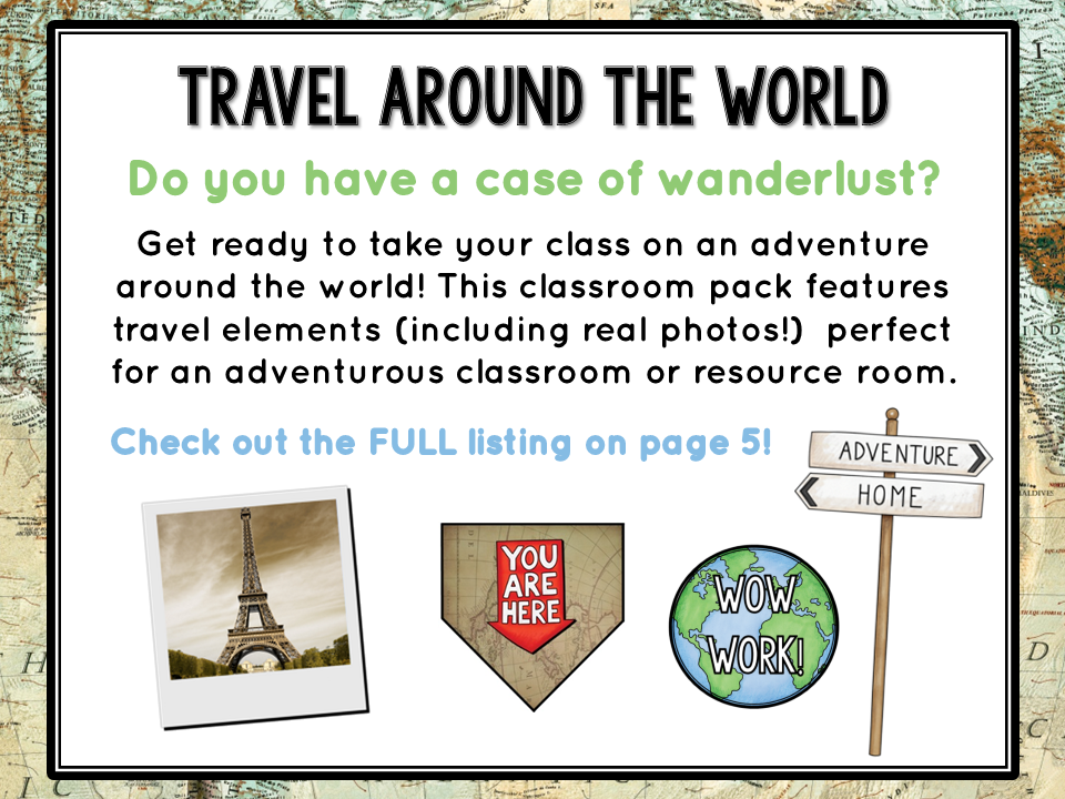 Travel Theme - Bring the World to Your Classroom - Positively Learning