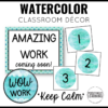 Classroom Decor: Watercolors - Positively Learning