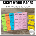Fry Words Worksheets Set 2 - Positively Learning