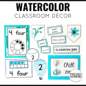 Classroom Decor: Watercolors - Positively Learning