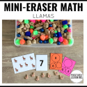 Mini Eraser Math Llamas - Positively Learning