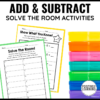 Addition and Subtraction Centers - Positively Learning