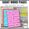 Fry Words Worksheets Set 2 - Positively Learning