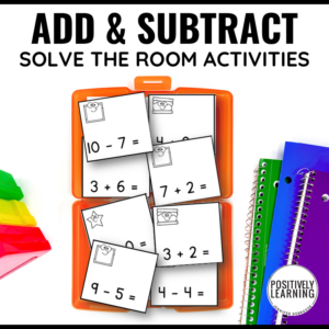 Addition and Subtraction Centers - Positively Learning