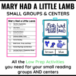 Mary had a Little Lamb Activities - Positively Learning