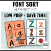 Font Sort - Positively Learning