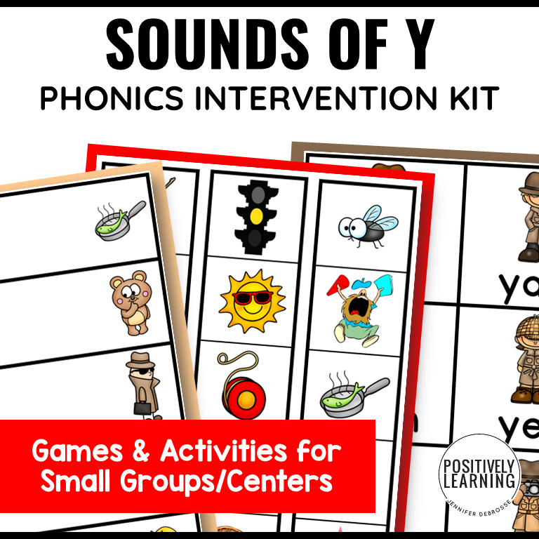 Sounds of Y Phonics Activities - Positively Learning