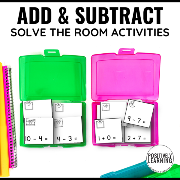 Addition and Subtraction Centers - Positively Learning